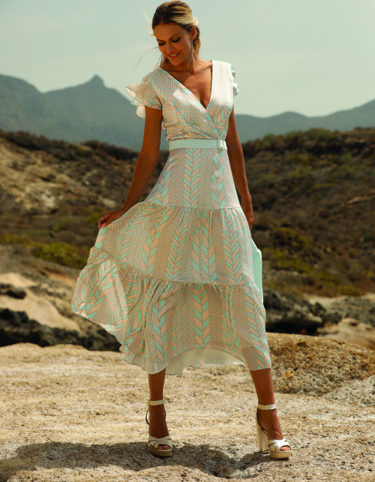 Robes soirées cocktails Linea Raffaelli ensemble lilas Morbihan Vannes ...